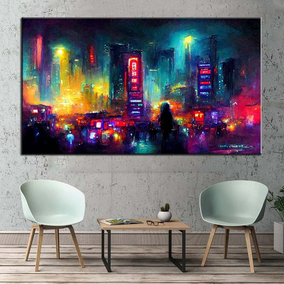 Cyberpunk, Night City, View Neon Lights, - Etsy