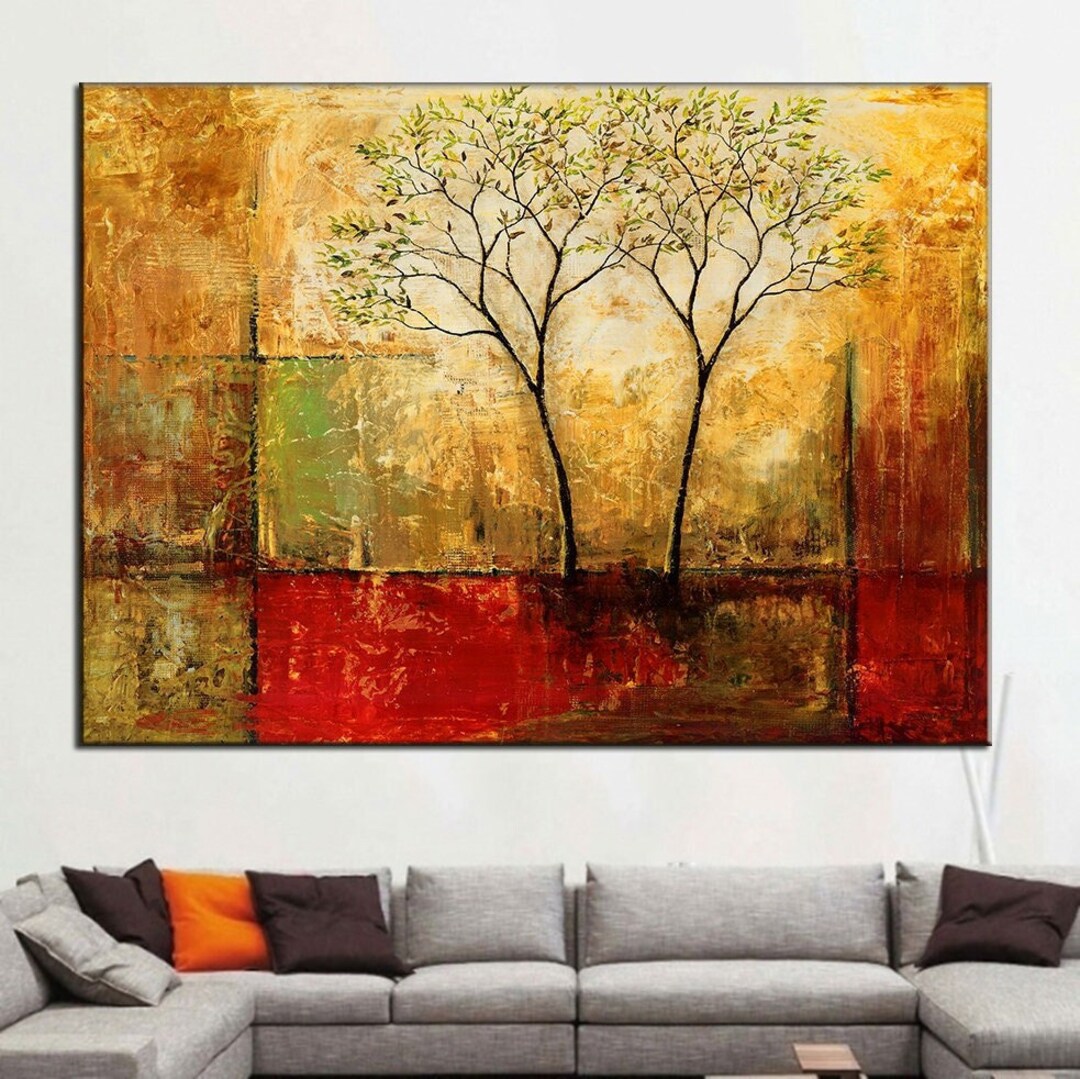 Tree of Life, Roots of Life, Joy, Enthusiasm, Abstrac Oil Painting ...