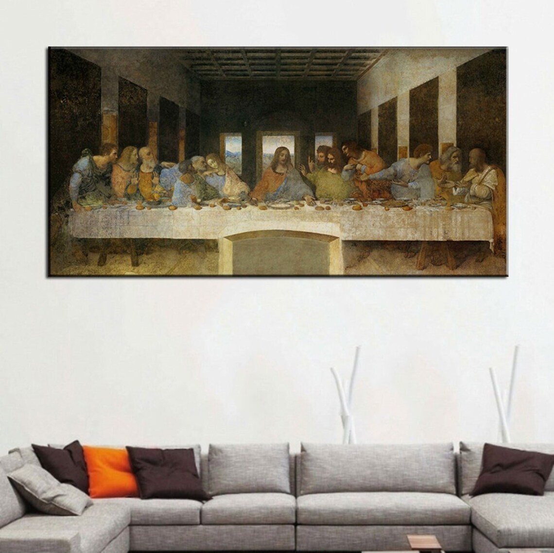 The Last Supper Leonardo Da Vinci Michelangelo Renaissance - Etsy