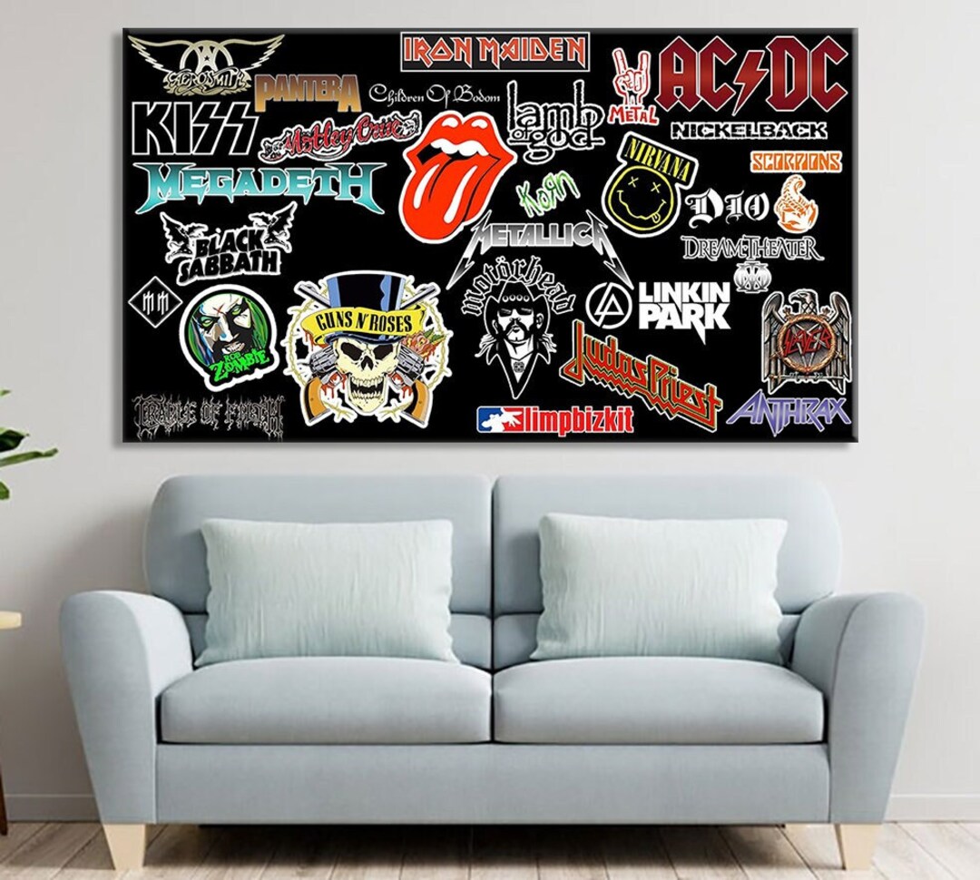 Metal Music Bands, Dead Metal, Group Logos, Metallıca, ACDC - Etsy