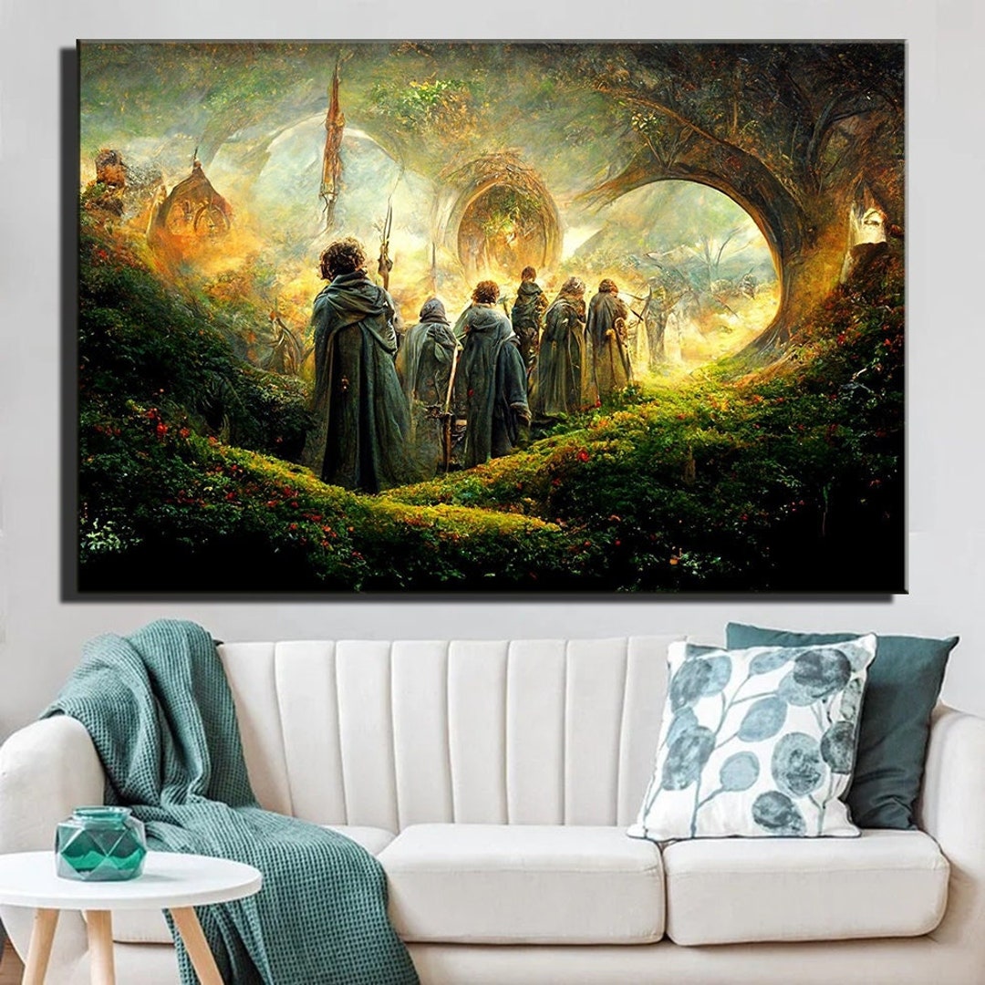 Lord of the Rings LOTR Lotr Art Oil Painting Canvas - Etsy