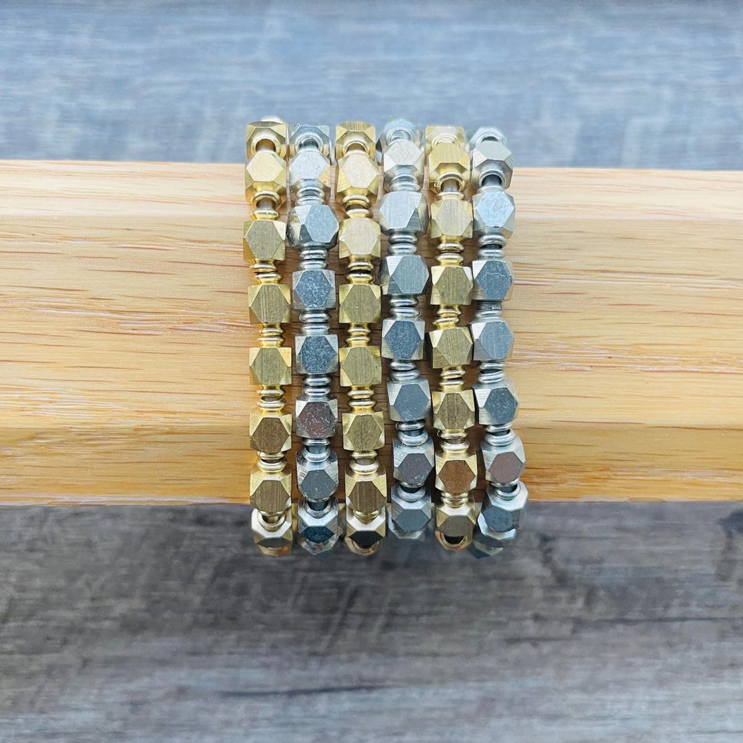 Brass Spacer Beads: 6x7mm, 24" Strand - Etsy