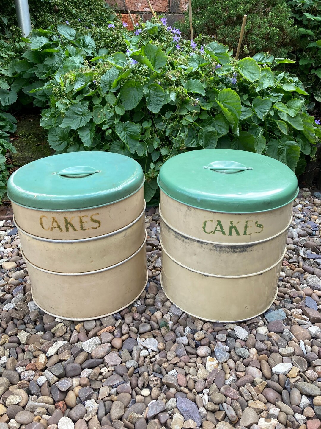 Vintage Tala Cake Tins: Three Tier Enamelware, Rustic Kitchen Decor ...