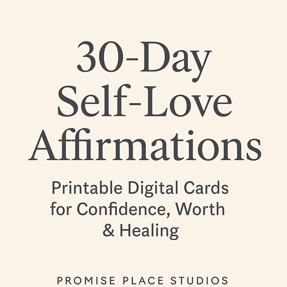 30-day Morning Mindset Affirmations | Printable Digital Cards for Peace ...