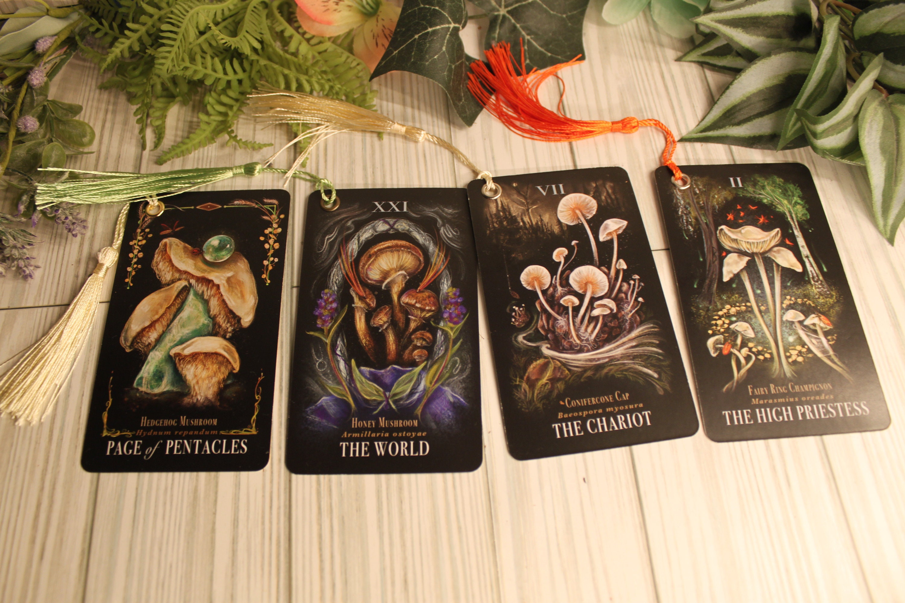 Intuitively Chosen Mushroom Tarot Card Book Mark, Tarot, Book Mark ...