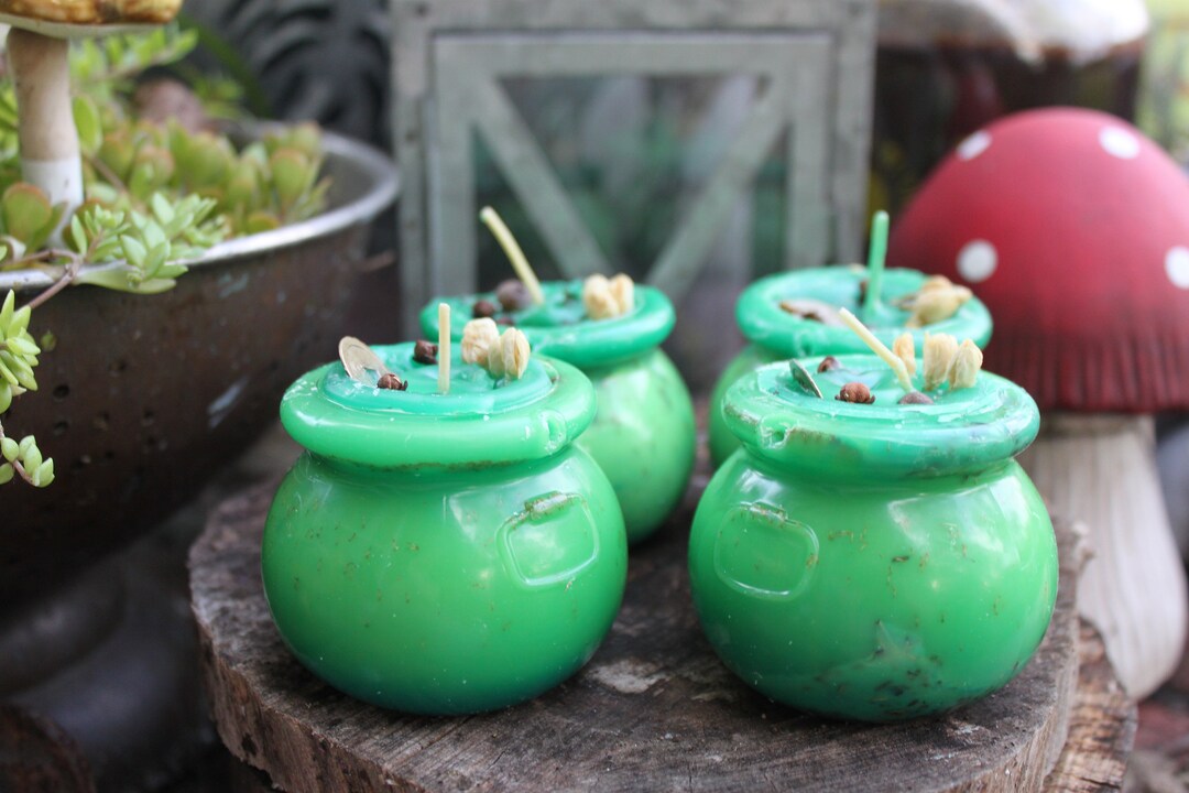 Cauldron Money Candle, Money Drawing Intention Candle, Attract Wealth ...