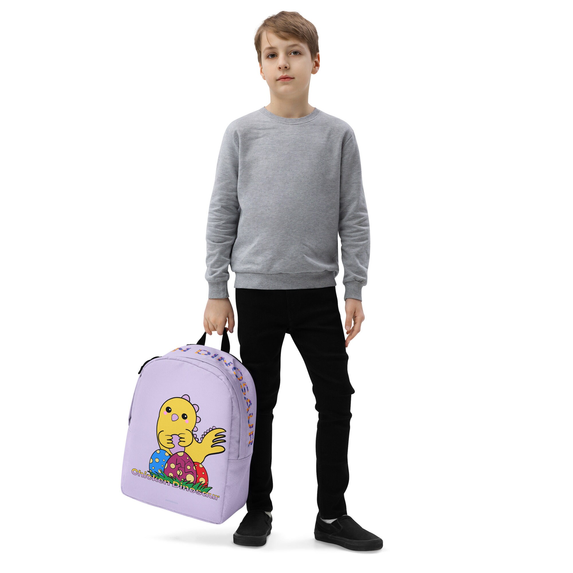 Cómic de dibujos animados de dinosaurio de pollo Mochila de - Etsy España