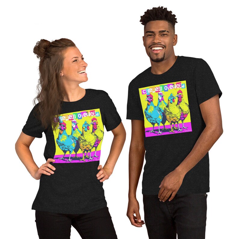 Chicken Cuteness Overload Abstract Psychedelic Unisex T-shirt - Etsy