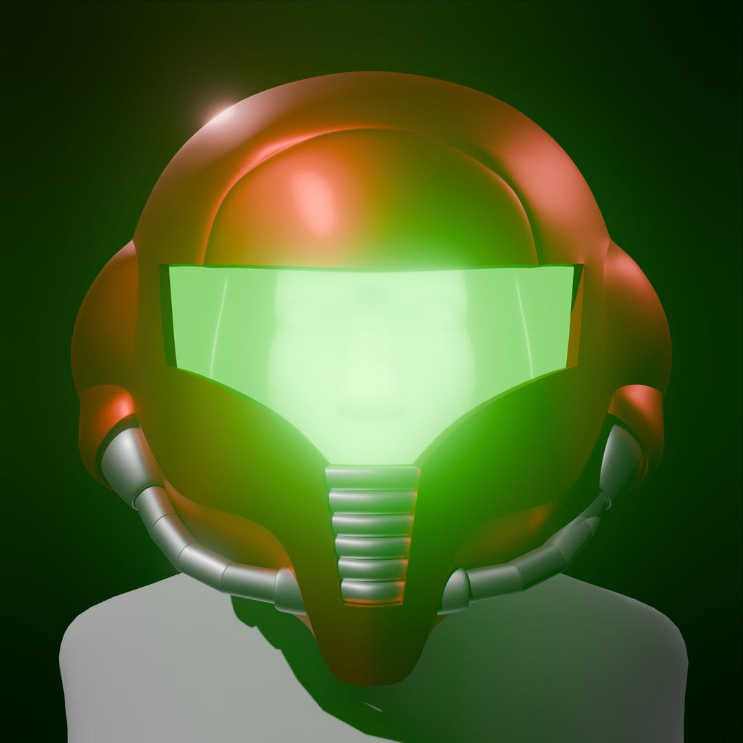 Samus Helmet - Metroid Prime / Zero Mission DIGITAL DOWNLOAD - Etsy