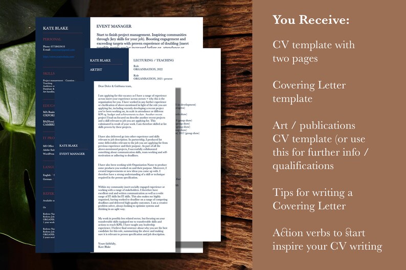 Custom CV Design and Write Up, Custom Resume, Custom Cover Letter ...