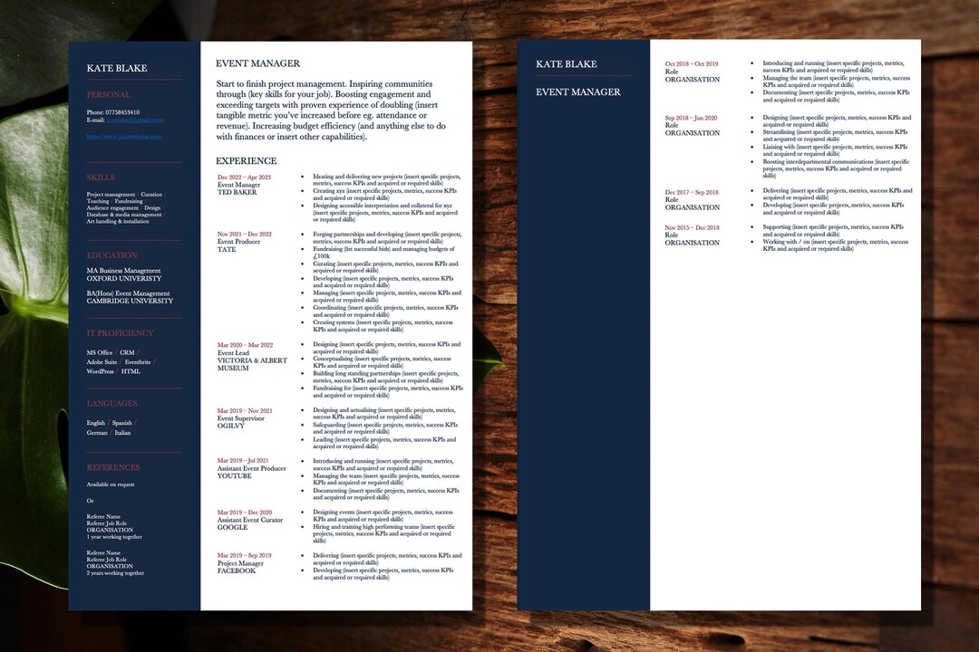 Custom CV Design and Write Up, Custom Resume, Custom Cover Letter ...