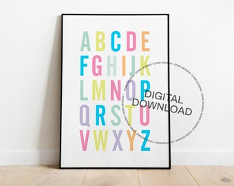 Minimal and Aesthetic Filipino Tagalog Alphabet Poster Digital Download ...