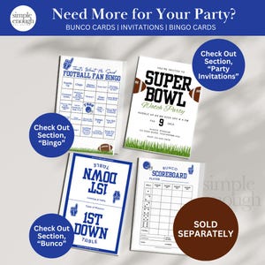 Football Commercial Bingo | Football Game Printable | Football Bingo ...