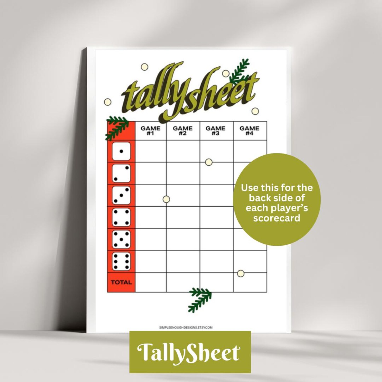 Christmas Bunco Game | Bunco Score Sheets Christmas | Christmas Bunco ...