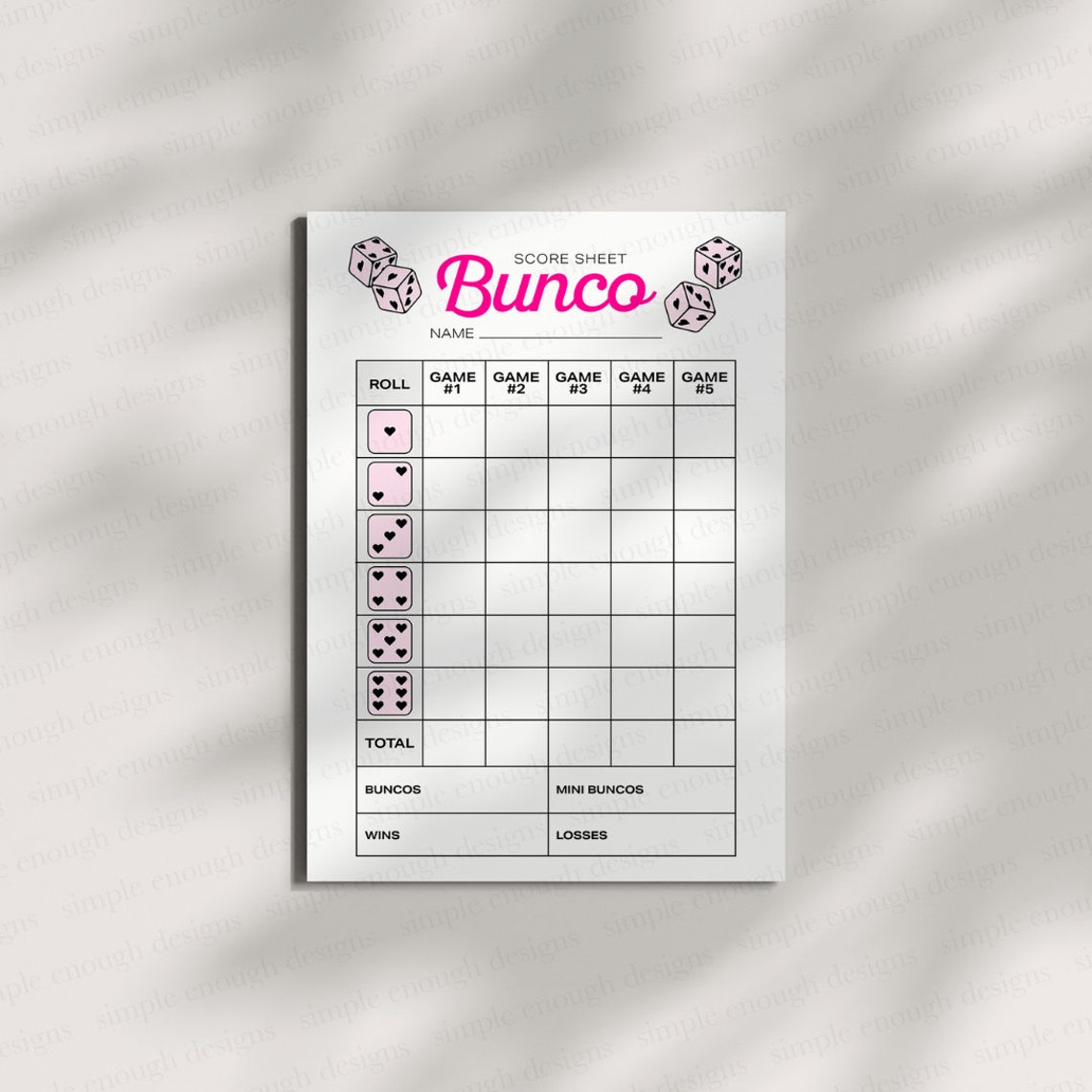 Valentine's Bunco 3-pack | Valentines Bunco | Printable Valentines ...