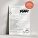 All About My Poppy Printable Poppy Questionnaire Nanny Questionnaire ...