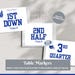 Gray Blue Star Football Bunco Cards | Downloadable Bunco Cards ...