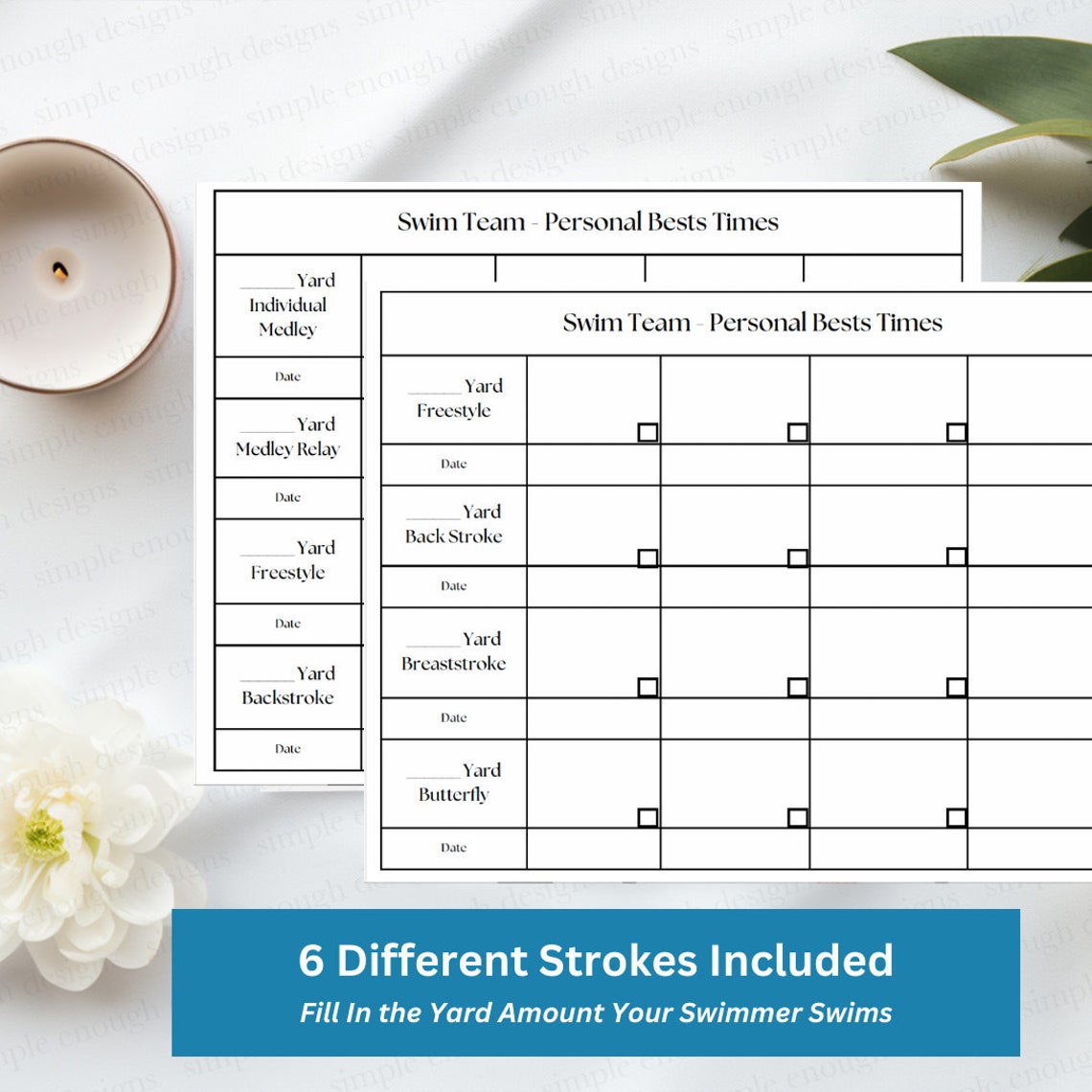 Swim Speedster Chart | Printable Swimteam Tracker | Swim Team Stroke ...