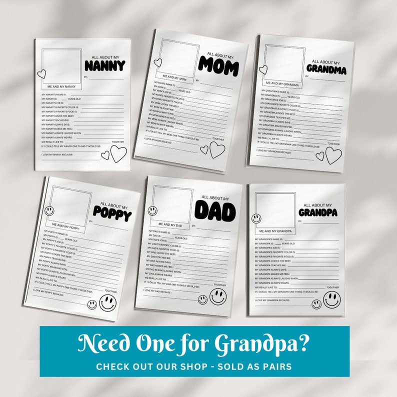 All About My Dad | Editable Father's Day Interview | Fathers Day ...