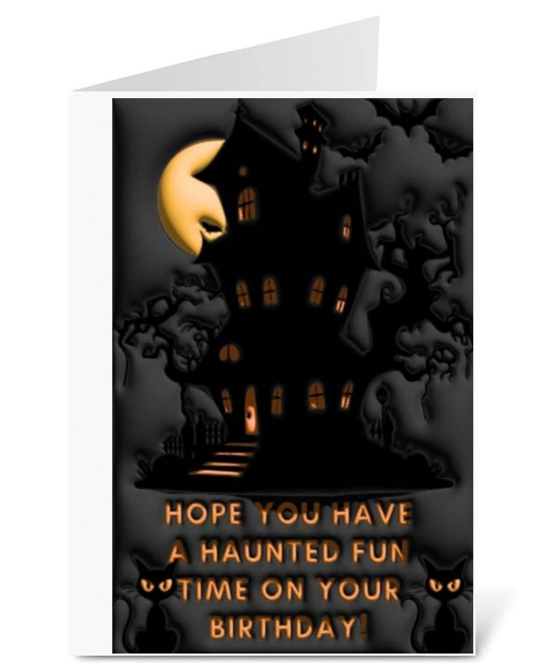 Happy Birthday, Haunted House, Spooky Halloween Birthday, Kid's ...