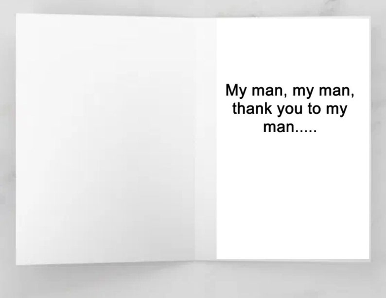 Happy Birthday Card, Multi-purpose Card, My Man Card, for His Birthday ...