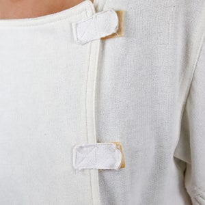 White Goth "straitjacket" Baggy Oversized 1980's Batwing Workout ...