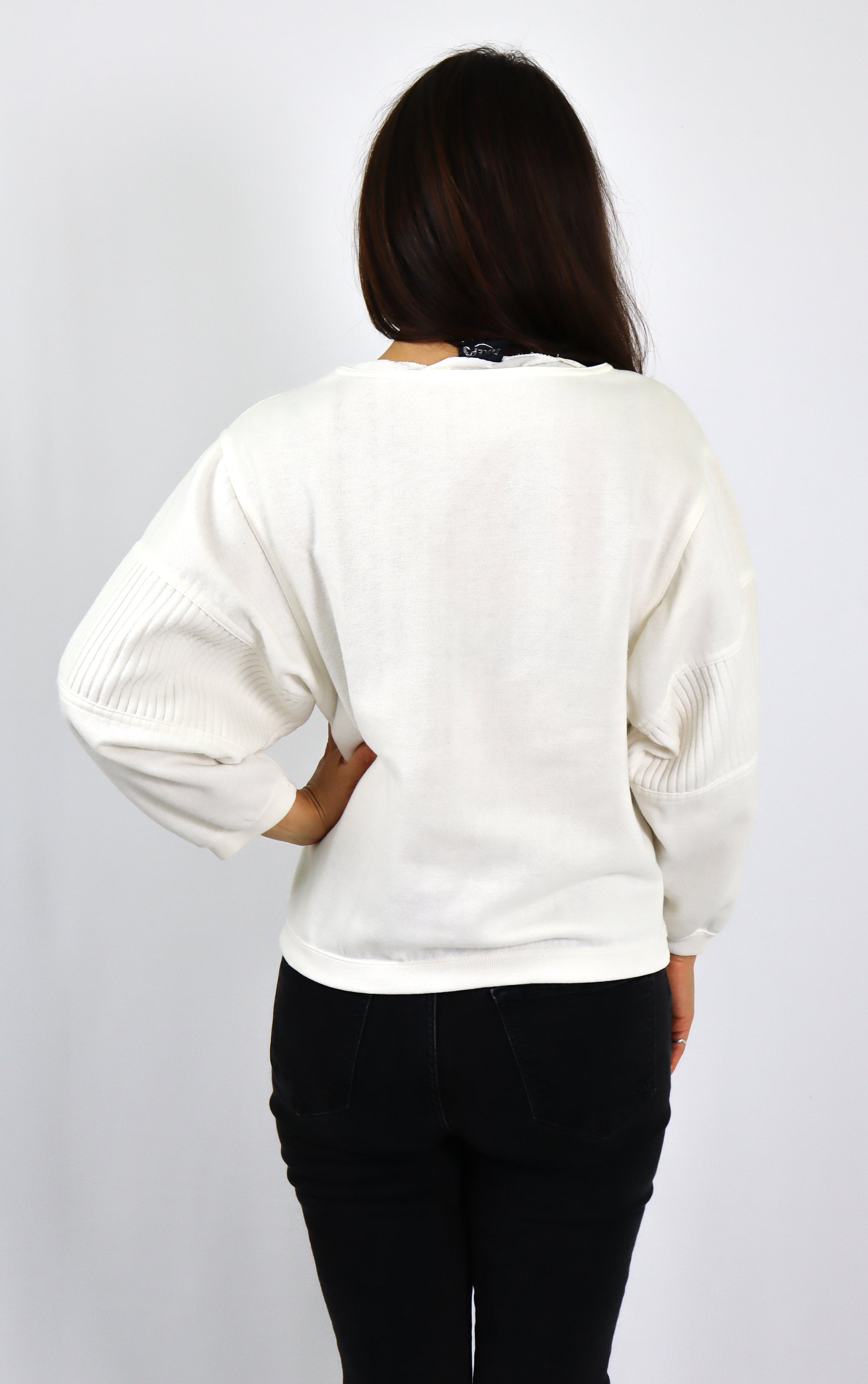 White Goth "straitjacket" Baggy Oversized 1980's Batwing Workout ...