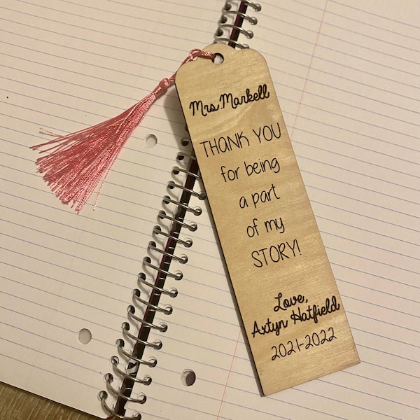 Thank You Bookmark - Etsy