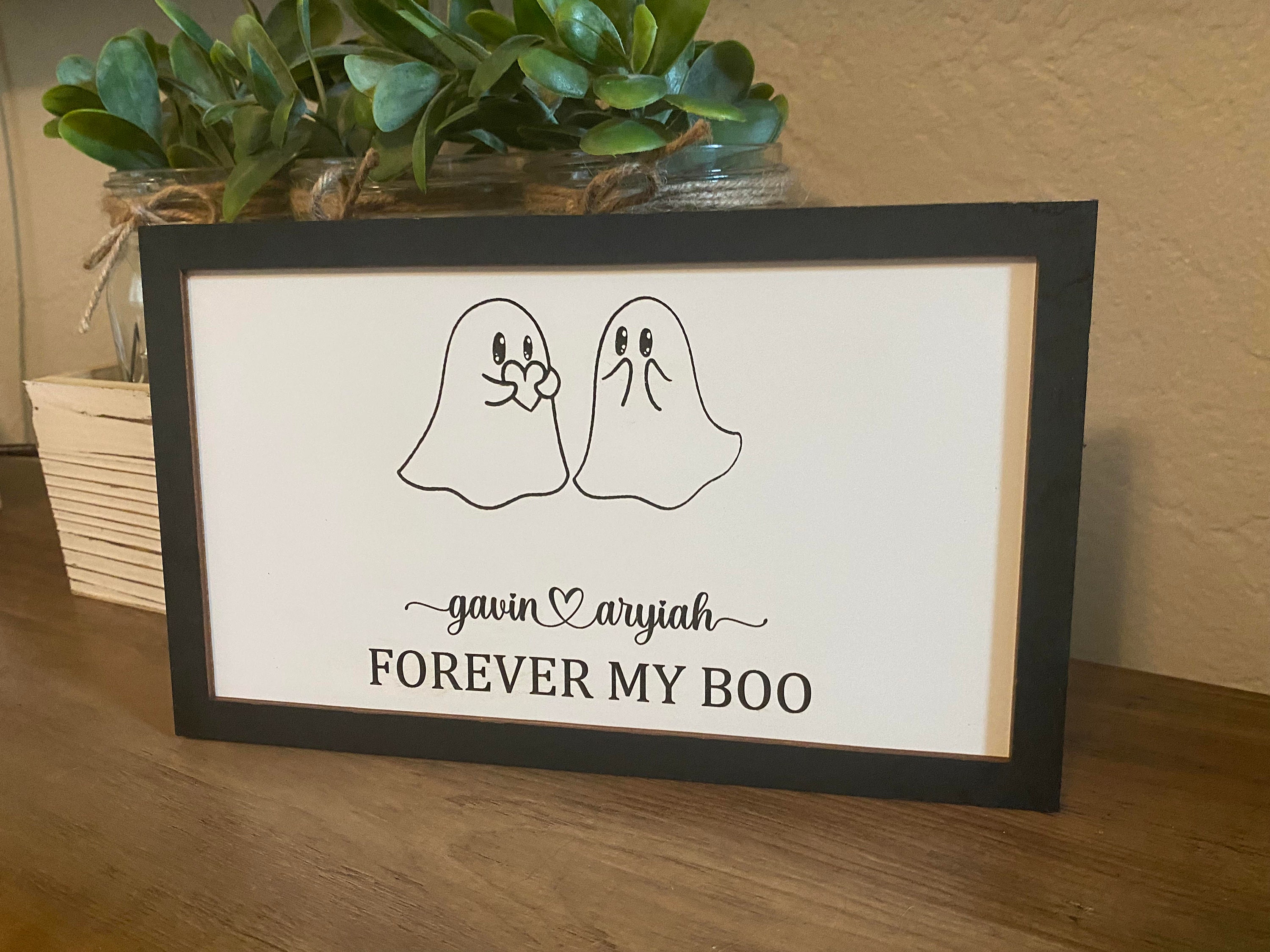 Forever my boo sign / Halloween decor / couples sign / | Etsy