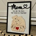 Bear Family Mother's Day Sign, Personalized Gift for Mom, Mom You Are ...