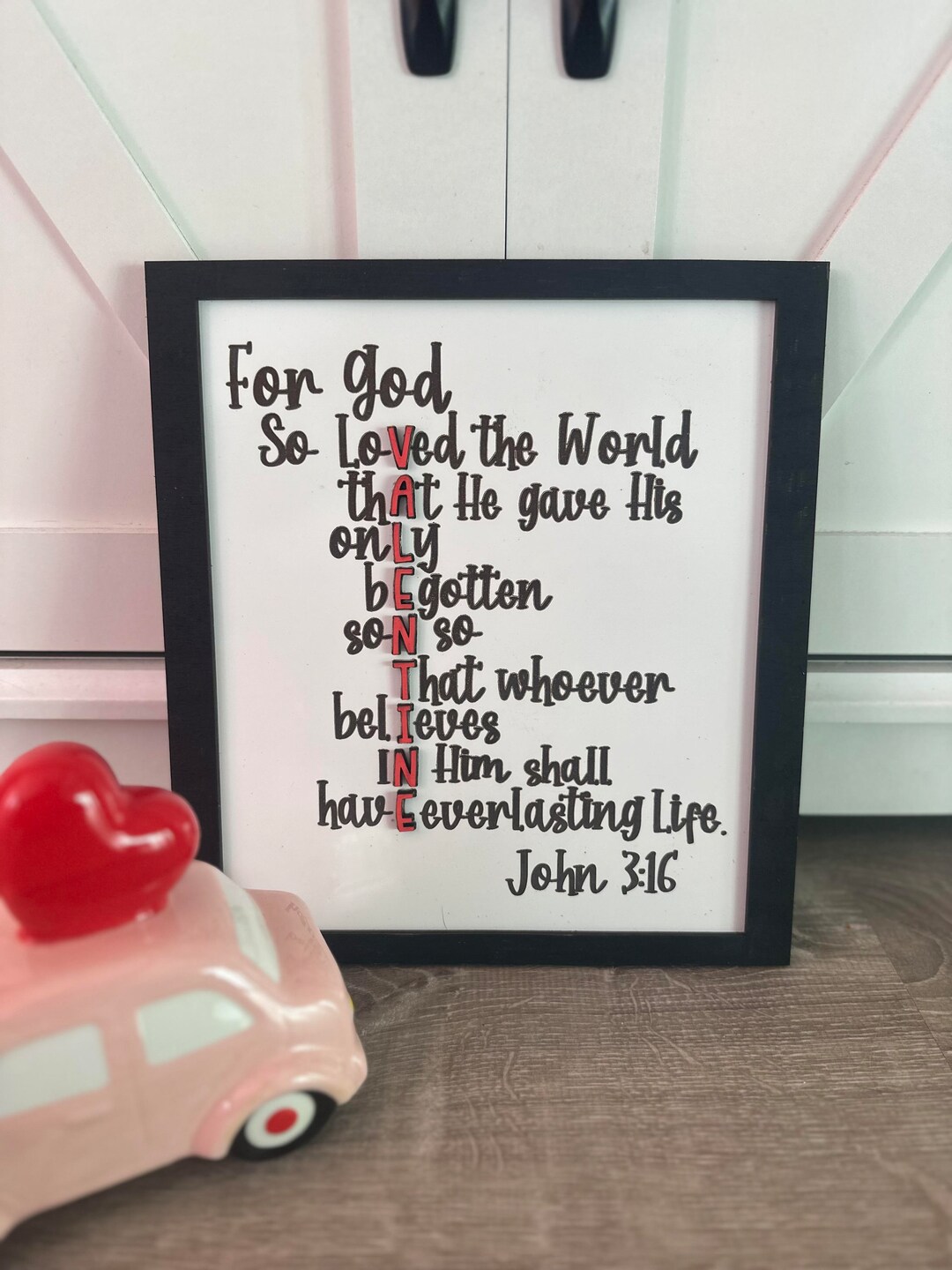 For God so Loved the World Sign / John 3:16 / Scripture Sign ...