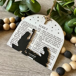 Luke 2 Scripture Ornament / Nativity Ornament / True Meaning of ...