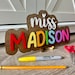 Custom Teacher Name Sign: 3D Rainbow Classroom Decor - Etsy