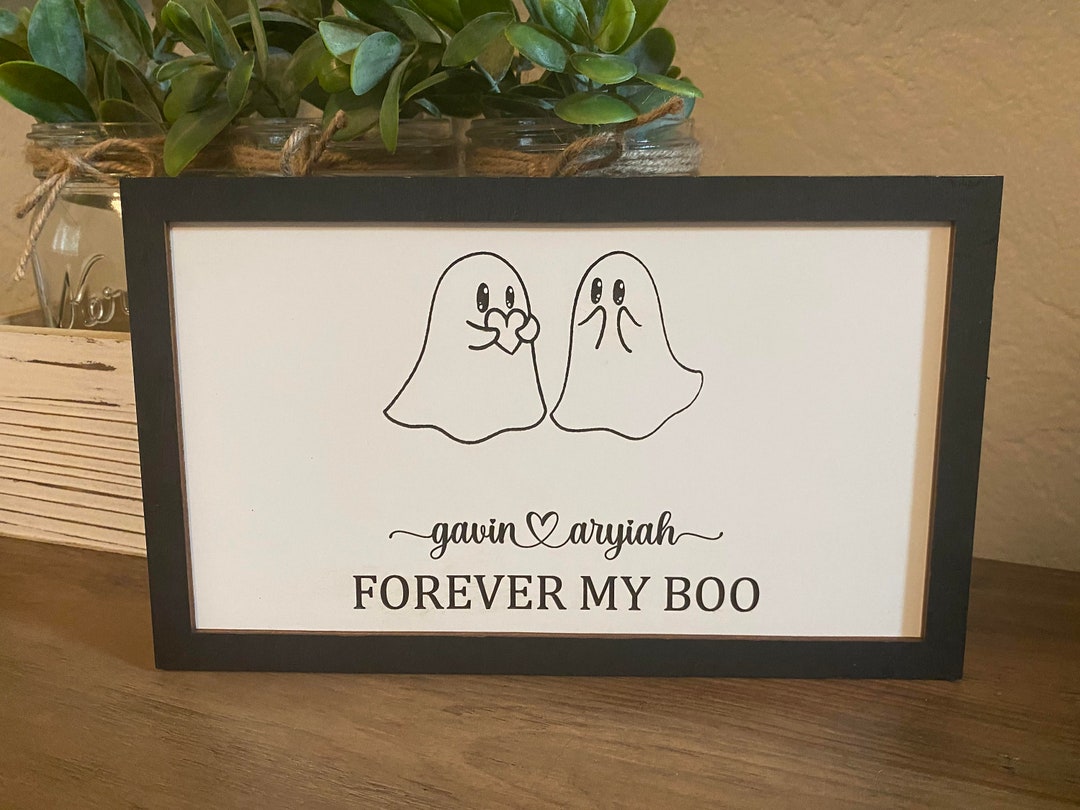Forever My Boo Sign / Halloween Decor / Couples Sign / Personalized ...