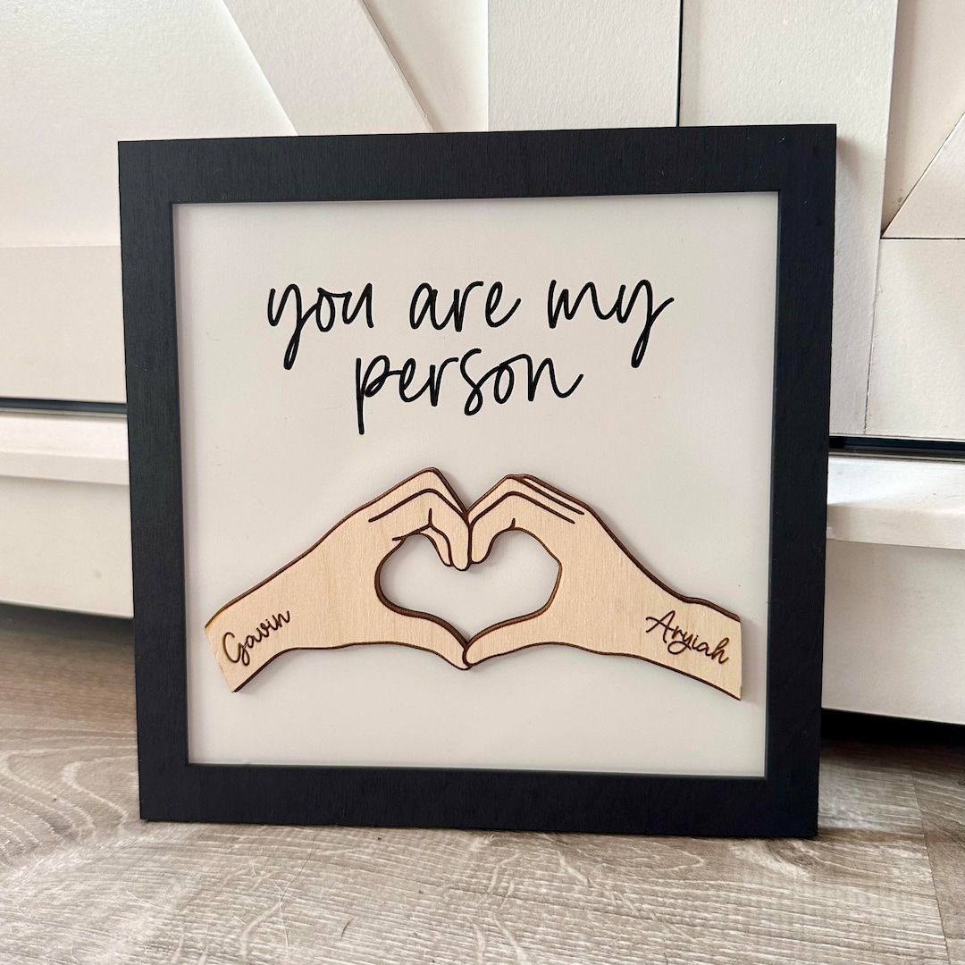 Your My Person Sign, Personalized Couple Wooden Sign, Valentines Day ...