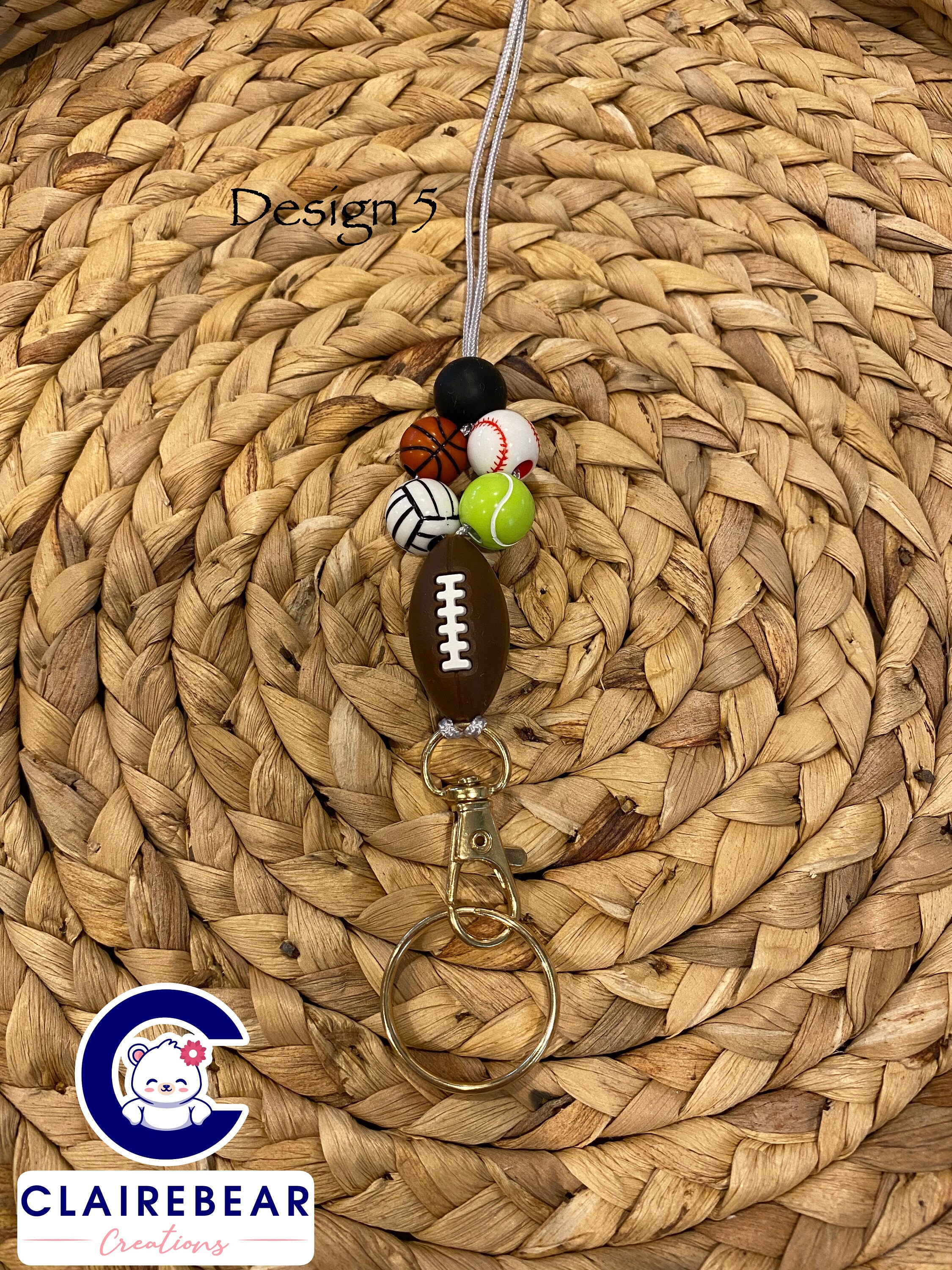 Sports-style Beaded Lanyard, Lanyard Necklace, ID Lanyard, Badge ...