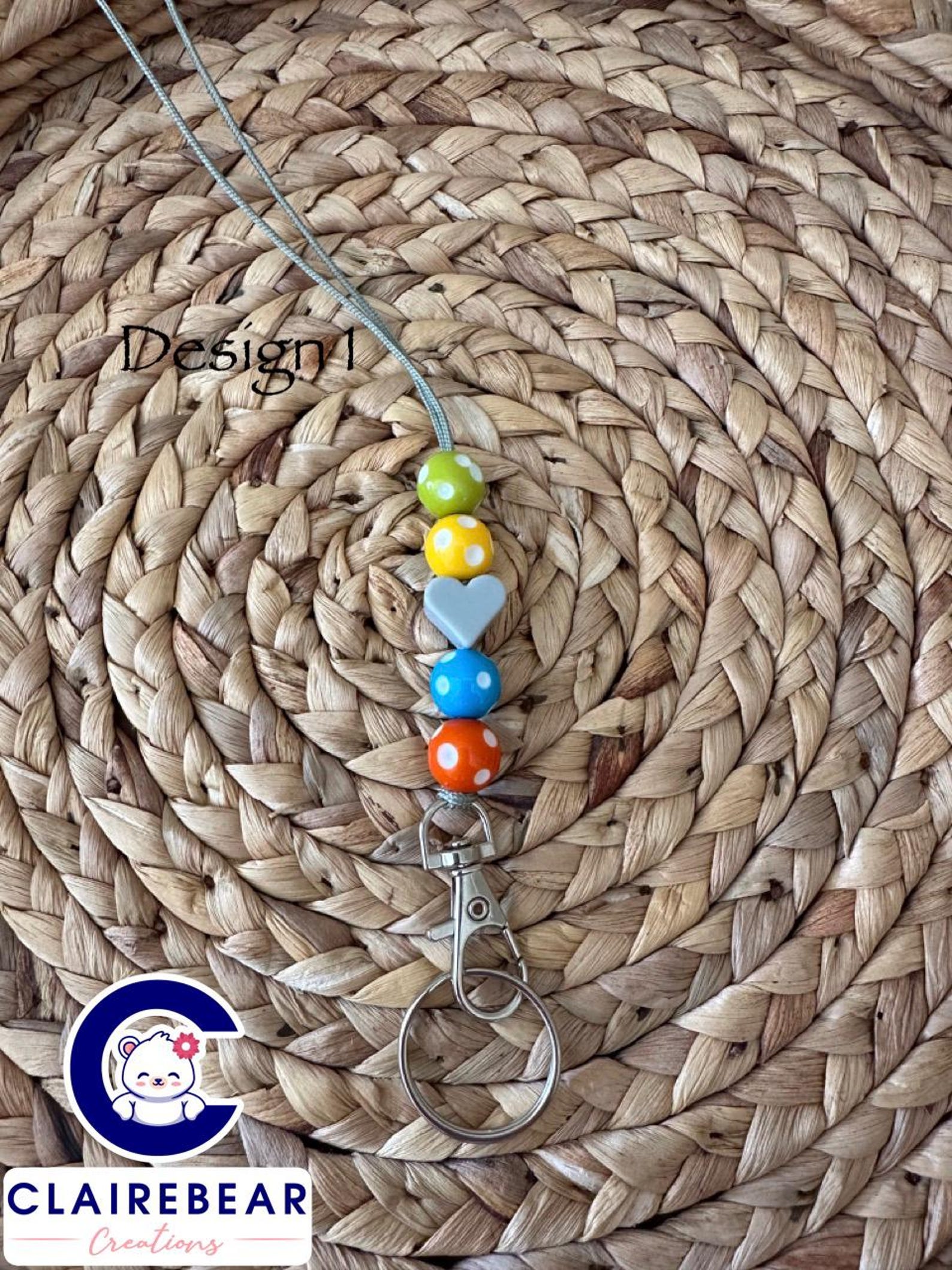 Sports-style Beaded Lanyard, Pickleball Lanyard, Golf Lanyard, ID ...