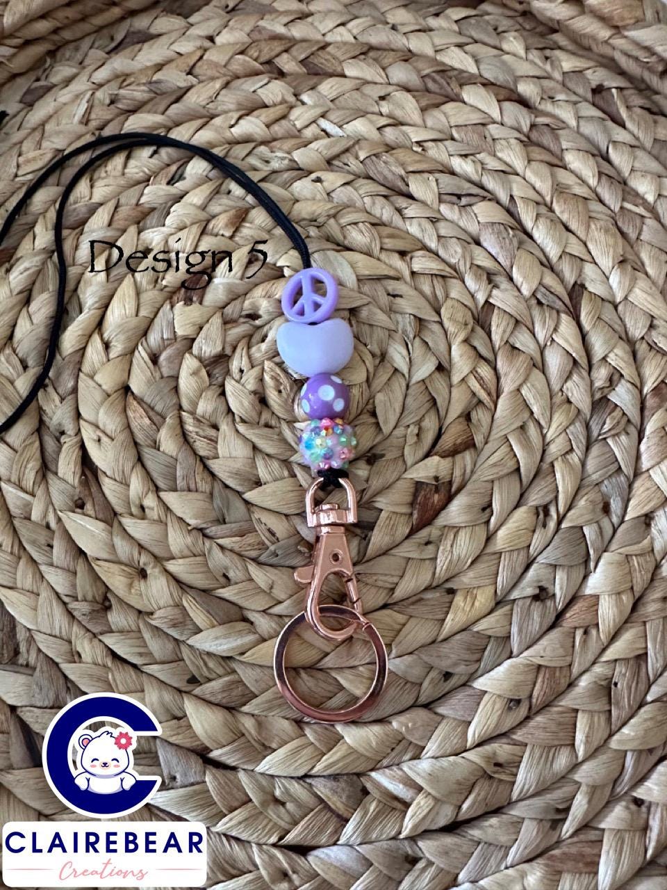 Sports-style Beaded Lanyard, Pickleball Lanyard, Golf Lanyard, ID ...