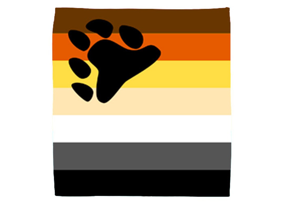 Bear Pride Flag Bandana with Sewn Hems - Etsy