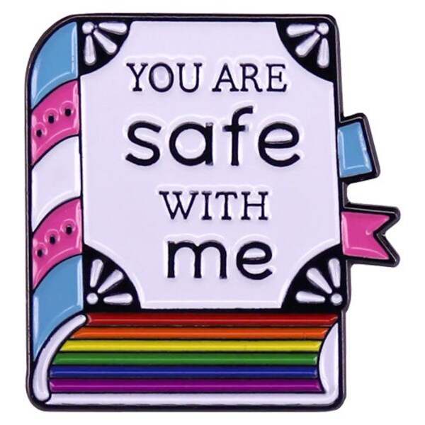 You Are Safe With Me Pin - Etsy