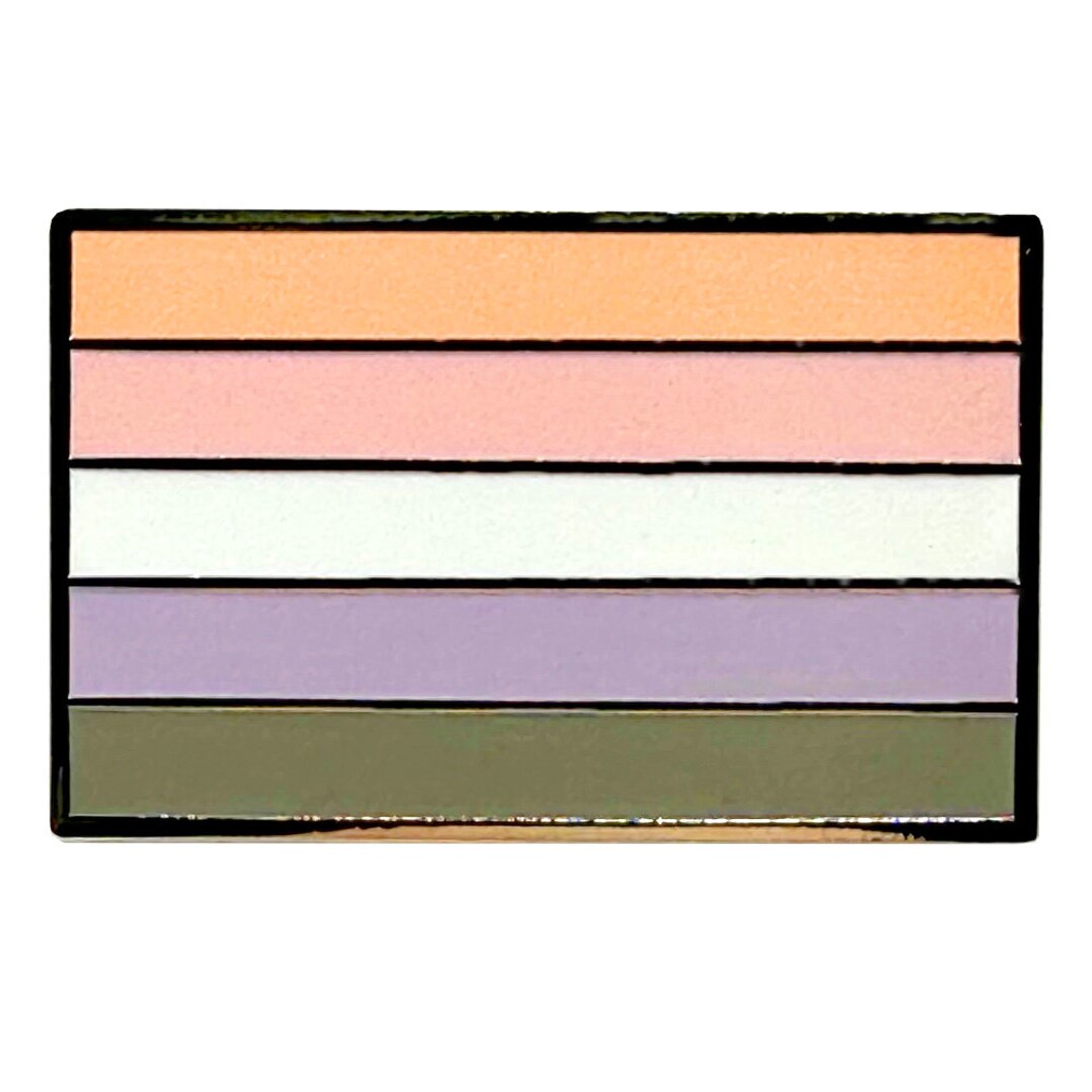 Cupioromantic Pride Silver Metal Rectangle Lapel Pin Badge - Etsy UK