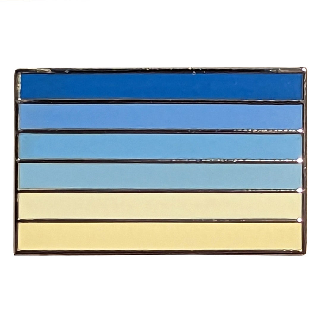 Uranic Pride Flag Silver Metal Rectangle Lapel Pin Badge - Etsy UK