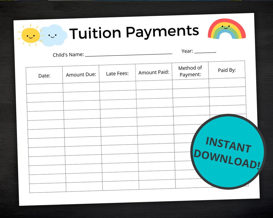 Daycare Tuition Payments | Daycare Tuition Reports | Daycare Payment ...