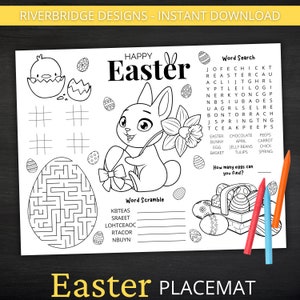 Easter Placemat | Printable Easter Activities for Families and Kids ...