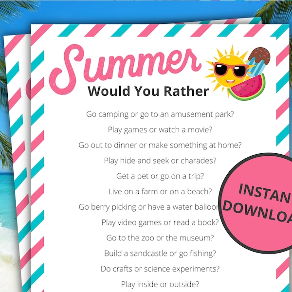 Would You Rather - Etsy