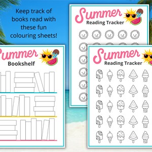 Summer Reading Log for Kids | Printable Book Tracker | Summer Reading ...