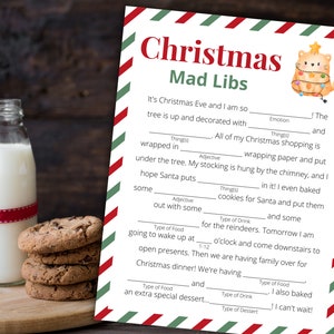 Christmas Mad Libs | Printable Christmas Game | Christmas Activity for ...