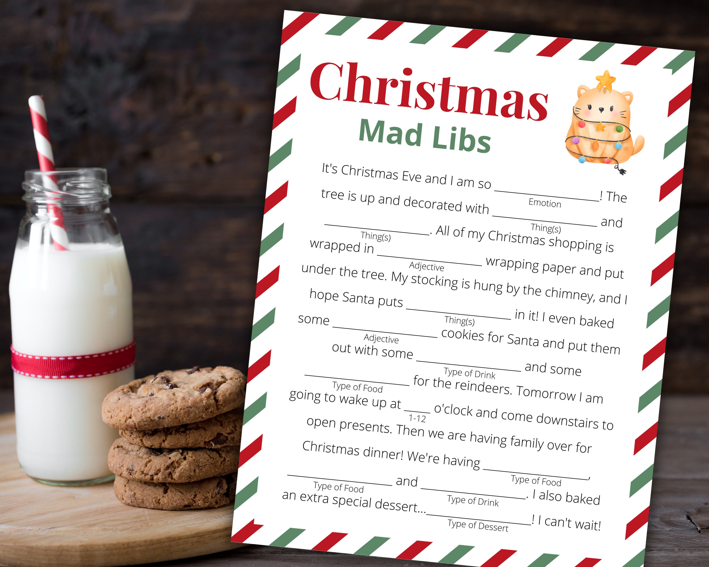 Christmas Mad Libs | Printable Christmas Game | Christmas Activity for ...