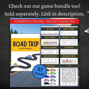 Road Trip 5 Second Game | Printable Road Trip Game | Travel Activity ...