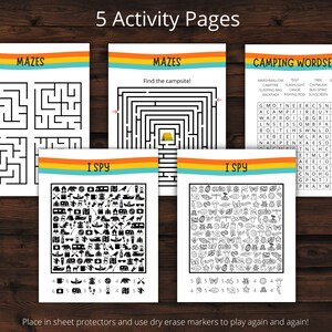 Camping Activity Bundle | Camping Games | Printable Activities for ...